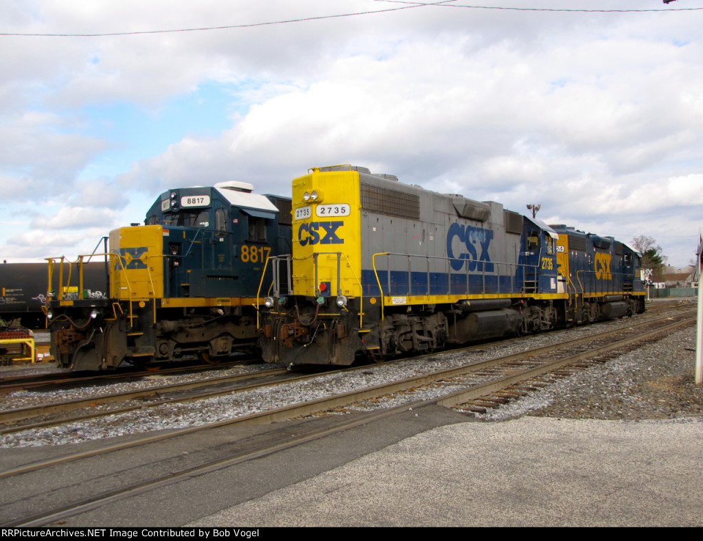 CSX 8817 and 2735